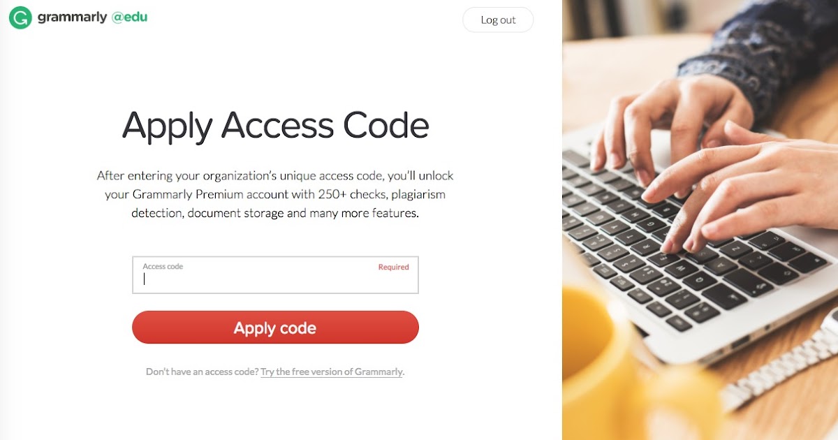 Grammarly - Apply Access Code