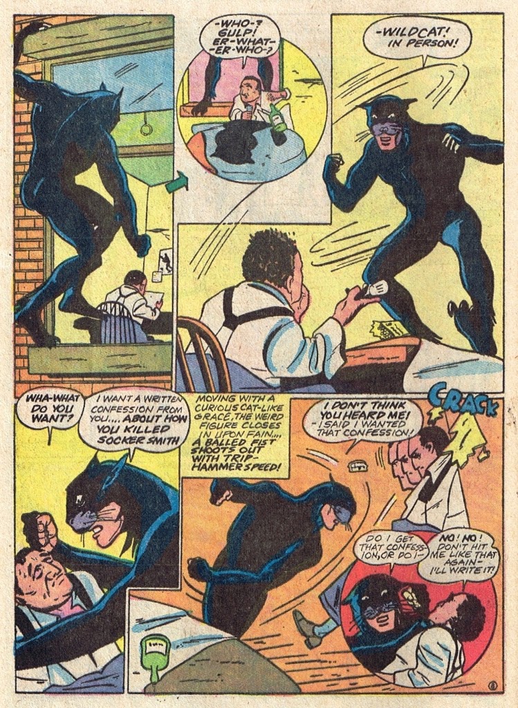 The Great Comic Book Heroes: Wildcat from Sensation #1 by Finger and Hasen