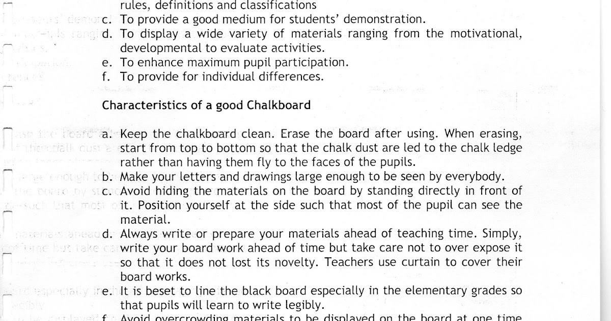 DMMMSU-OUS ED TECH 1: M3 - Lesson 4 - Chalkboard and Other Display ...