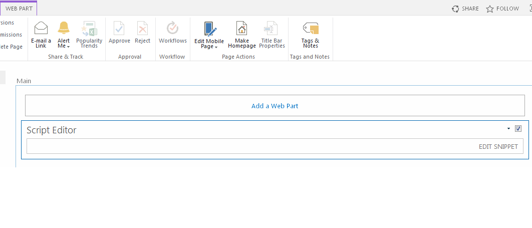 Ravinder Rao Polneni: "Script Editor Web Part" -- A new webpart in ...