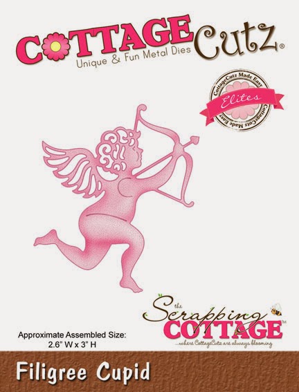 Chocolate Crafts and Bears, Oh My: CottageCutz Cupid Card