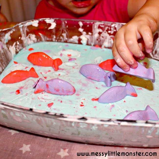 Frozen Oobleck Sensory Play - Messy Little Monster