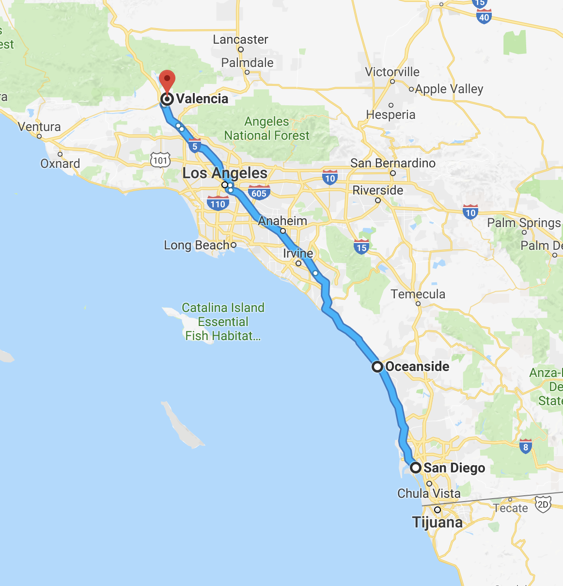 Kris & Brian's Travels: Week 9 - San Diego California to Valencia ...