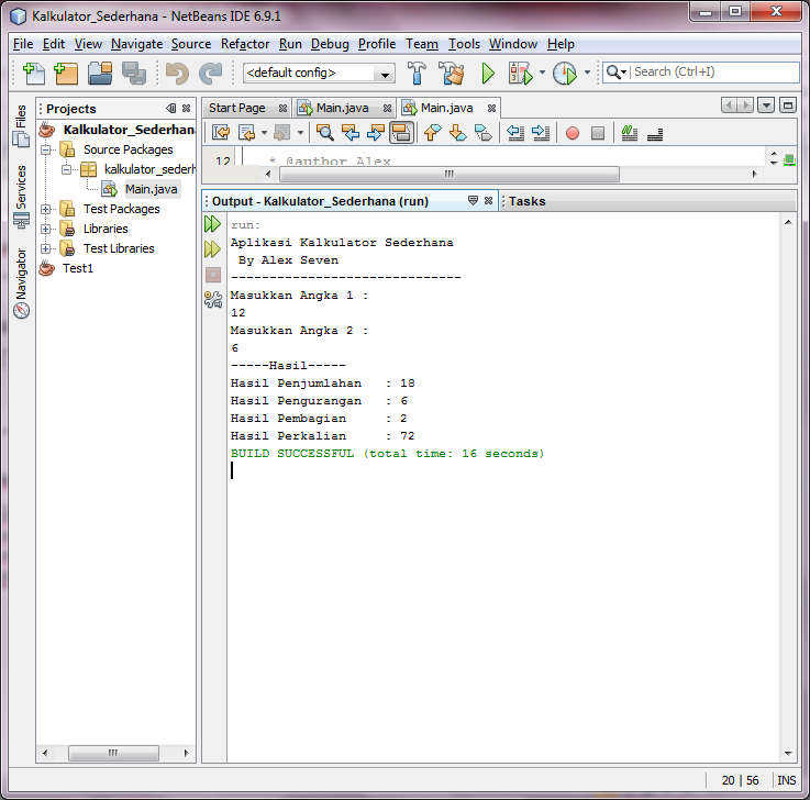 SEPUTAR DUNIA OPEN SOURCE: Membuat Aplikasi Kalkulator sederhana ...