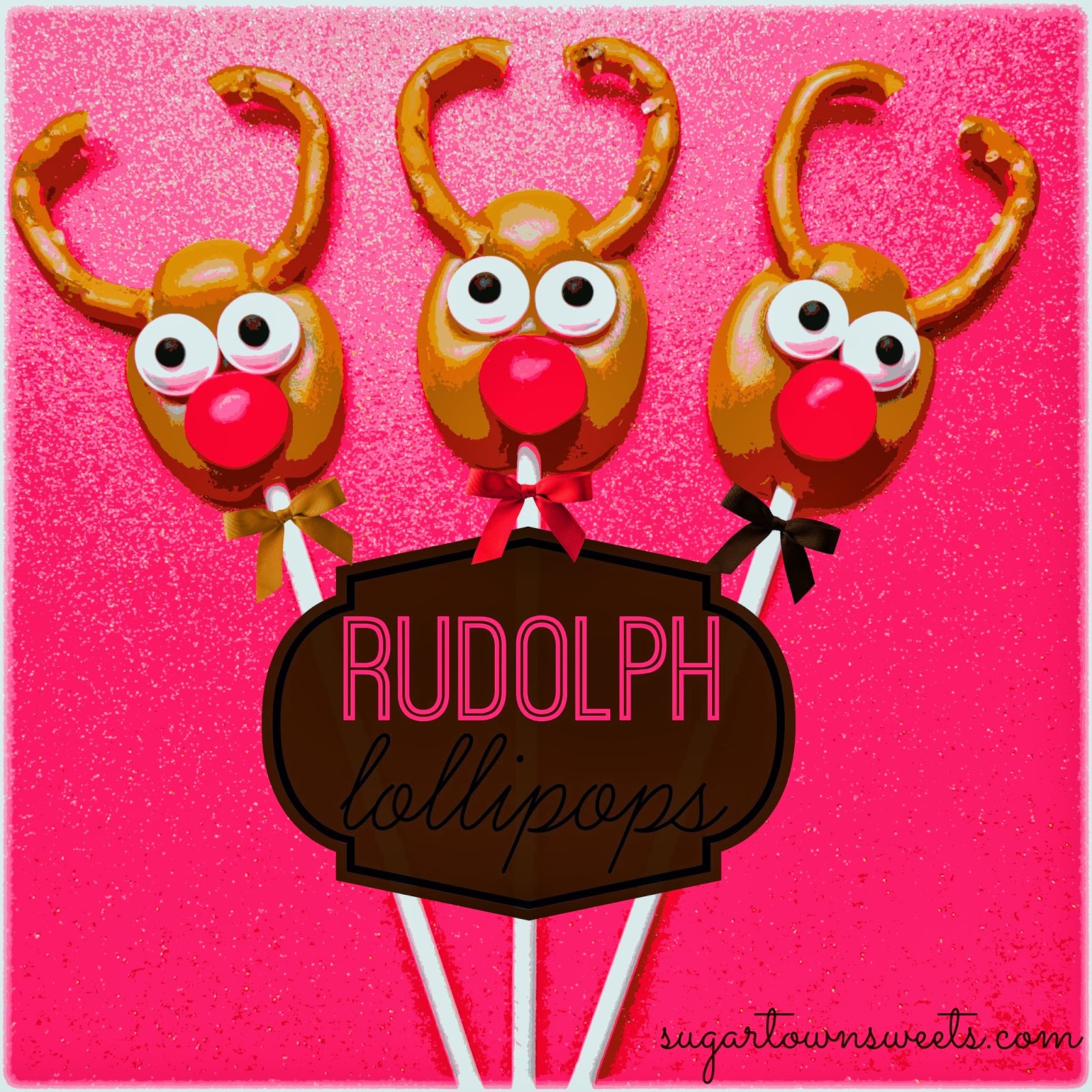 Sugartown Sweets: Rudolph Lollipops!