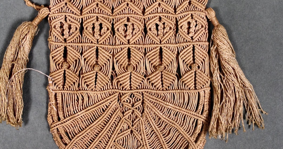 Waterford County Museum: Object of the Week - Macramé Bag Made by a ...
