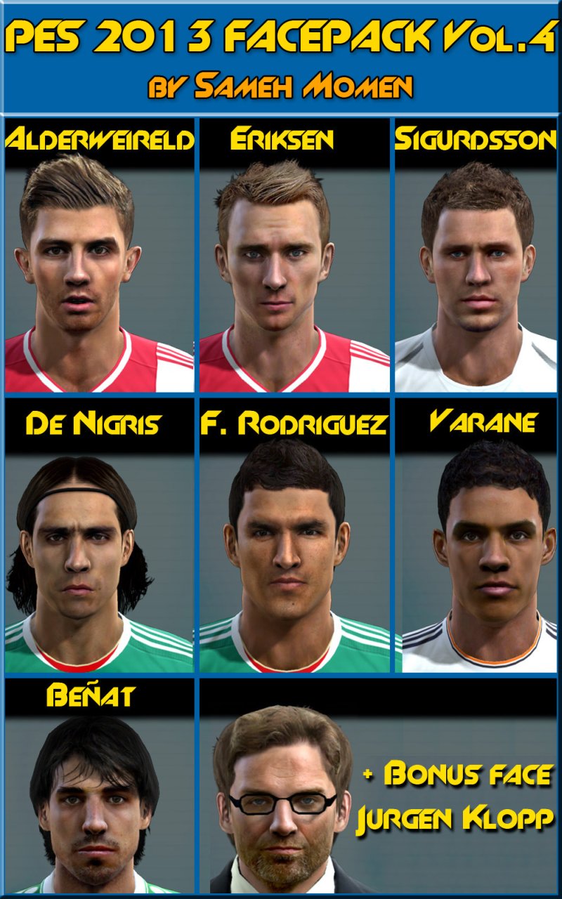 pes-modif: PES 2013 Facepack Vol.4 by Sameh Momen