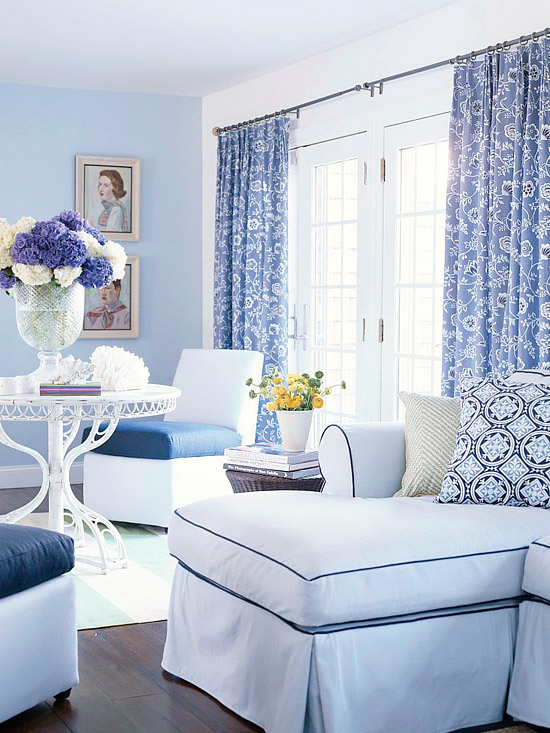 Decorando!: Livings en celeste