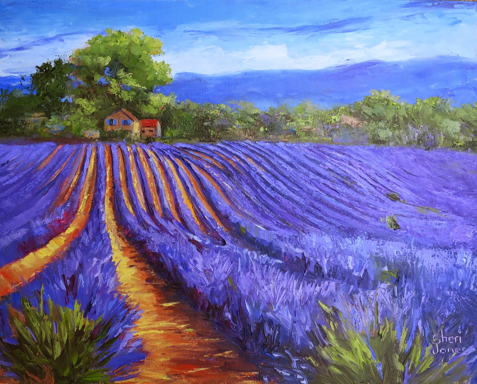 Sheri Jones Daily Painting Journal: Lavender Shadows, New Contemporary ...