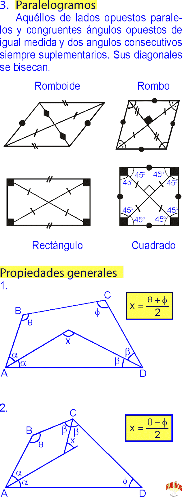 CUADRILÁTEROS PROBLEMAS RESUELTOS PDF
