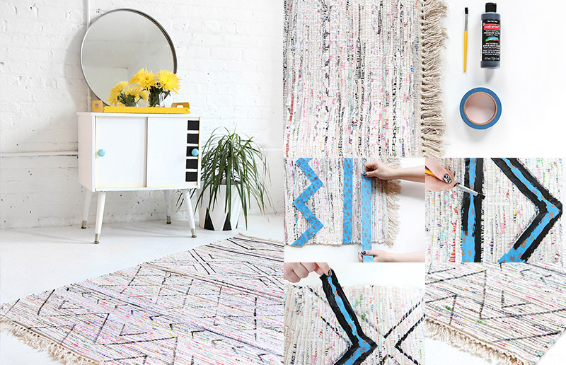 Customização de tapete, com um resultado lindo! 2 projetos DIY para ...