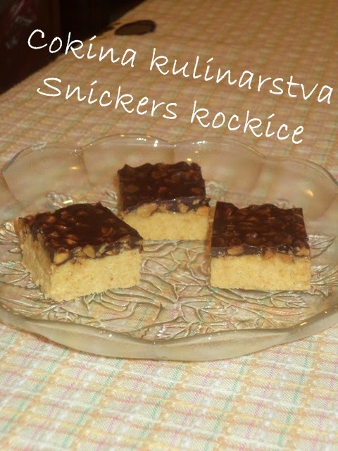 Cokina kulinarstva: SNICKERS KOCKICE ( POSNO )
