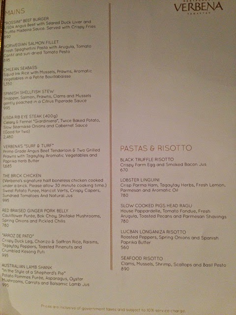 ERICJAZ FOODIES: RESTAURANT VERBENA (MY 2015 BIRTHDAY)