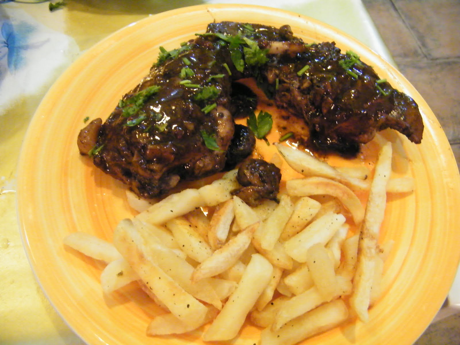 Thyme Out: Fried rabbit with a spicy tangy sauce.