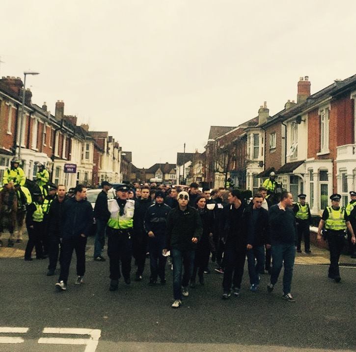 Football Hooligan Pictures: Luton at Portsmouth 28 Dec 2015