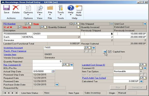 Dynamics GP: Purchasing Fixed Assets through Purchase order processing Dynamics GP: Purchasing Fixed Assets through Purchase order processing