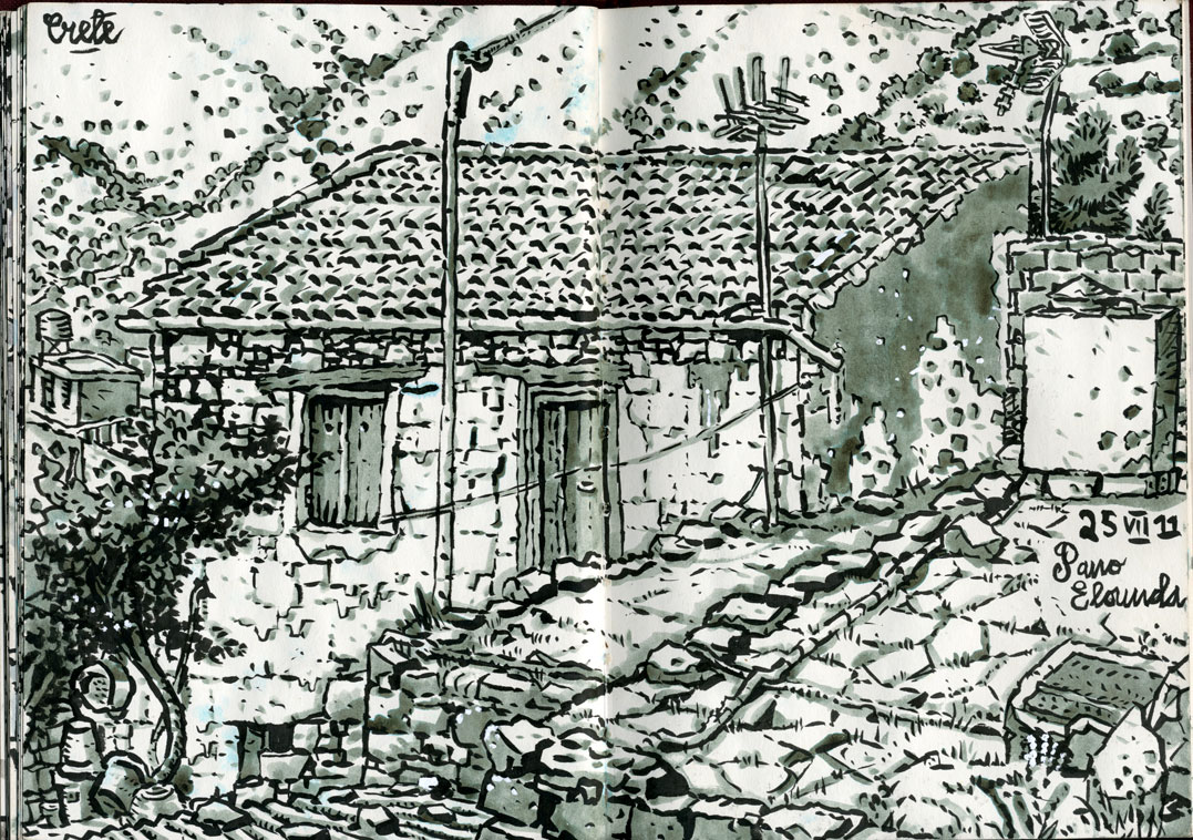 Simon Gane: Crete sketches