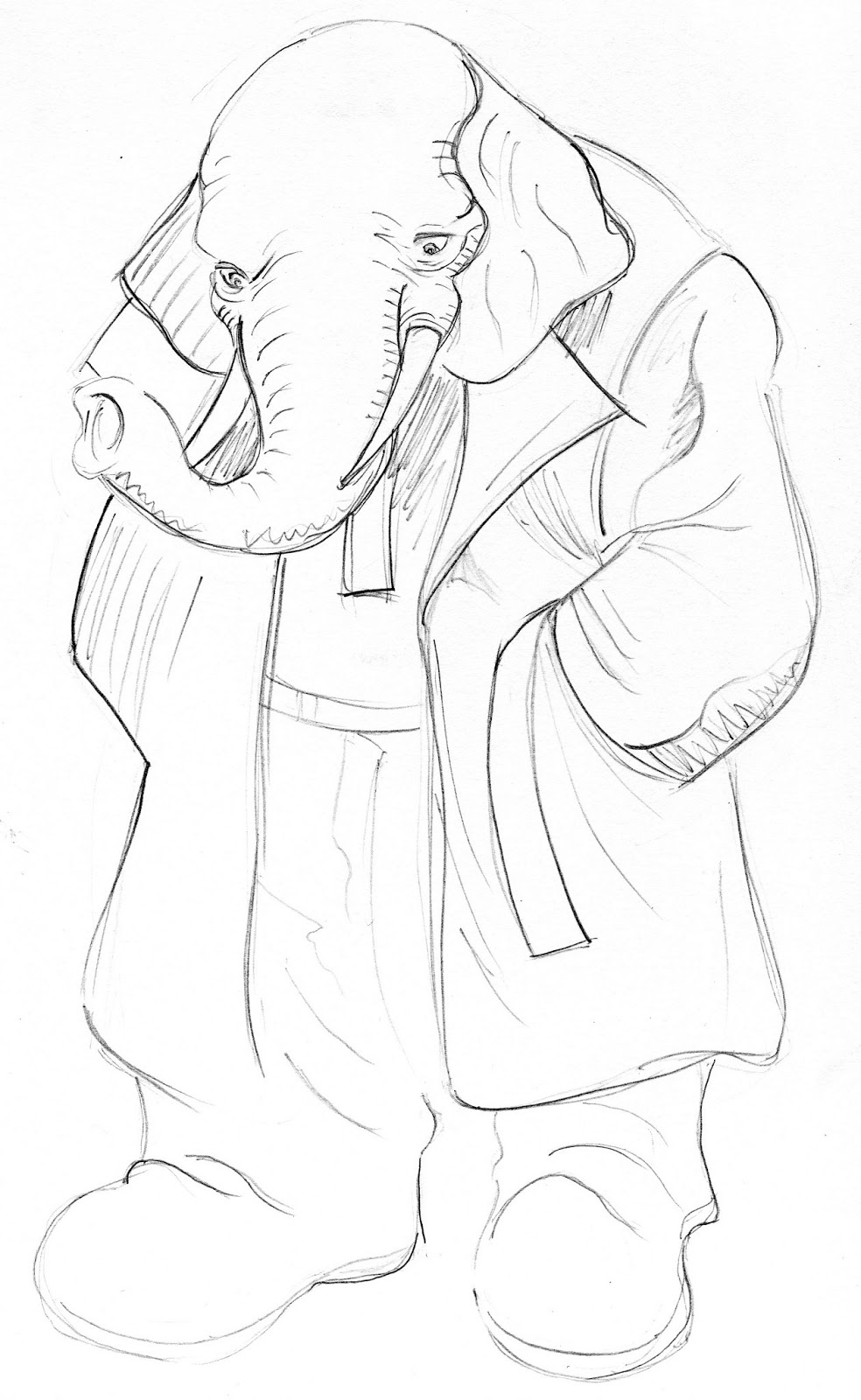 The iTearooms Blog: Elephantmen Sketch practice