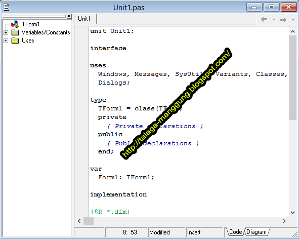 Bagian-Bagian dari Delphi « SISTEM