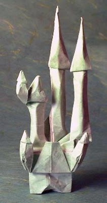 origami Castle Laserowitz 3D ~ easy instructions to origami