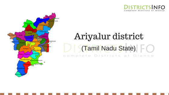 Ariyalur district With Talukas in Tamil Nadu State