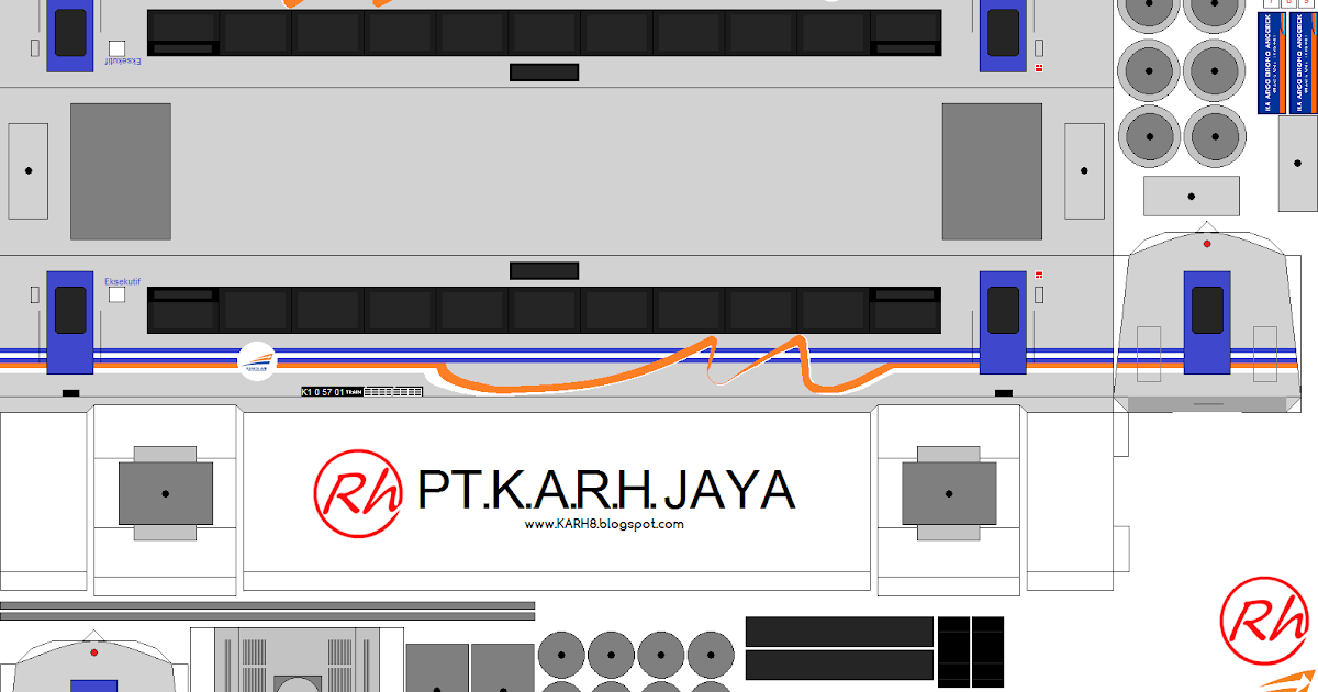 Kereta Api: Papercraft Gerbong Kereta Api Indonesia lengkap ( Edisi ...