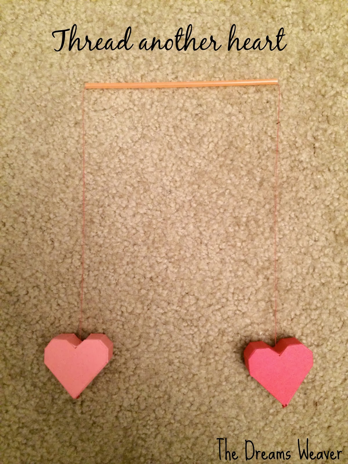 The Dreams Weaver: Valentine's Day Heart Mobile