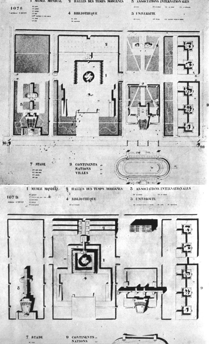 Analysis of Le-corbusier Full work: 091 - Mundaneum, musée mondial 1929
