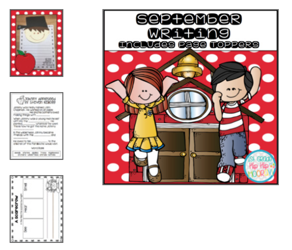 1st Grade Hip Hip Hooray!: September Writing with Page Toppers