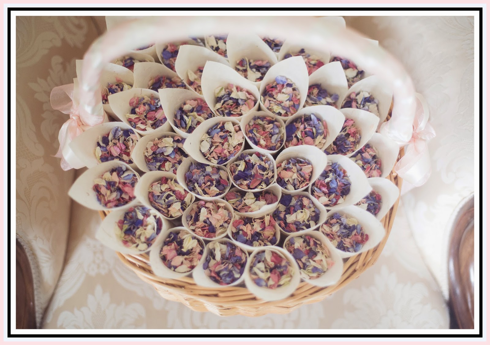 The Natural Confetti Company: Large basket of natural petal confetti