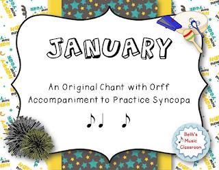 Happy New Year! January Chant/Orff Arrangement - Beth's Music Classroom