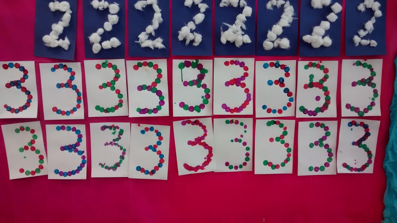 La maternelle de Francesca: Le chiffre 3!