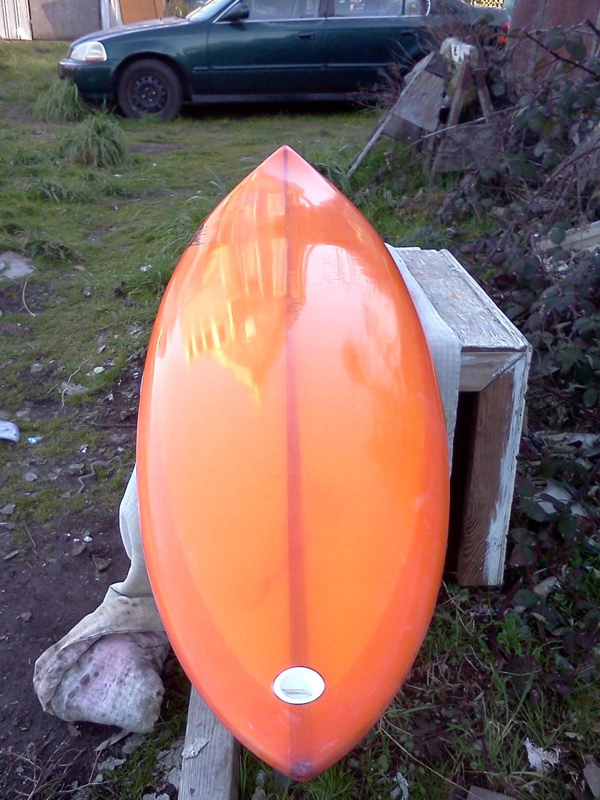 -4(Hu)x(Hu)-: Ed Barbera gun surfboard