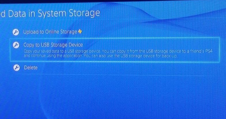Learn to Backup your PS4 game data via USB and Online