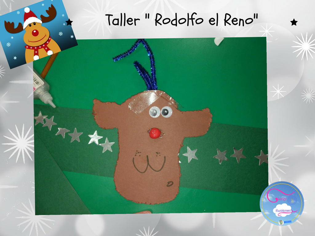 Cierzo de ilusiones: TALLER DE NAVIDAD...¡ EL RENO RODOLFO!!