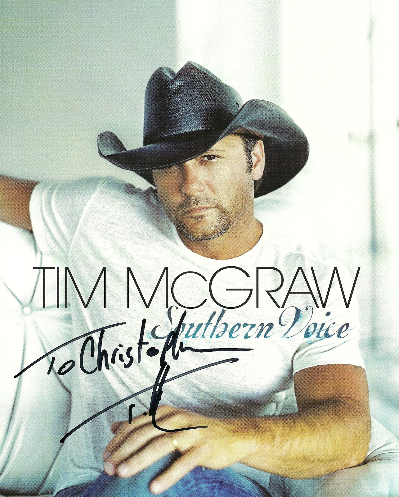 Chris Autographs: Tim McGraw