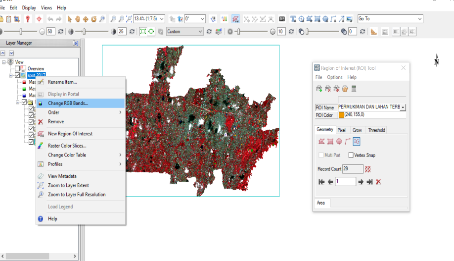 Klasifikasi citra multispektral software dengan ENVI
