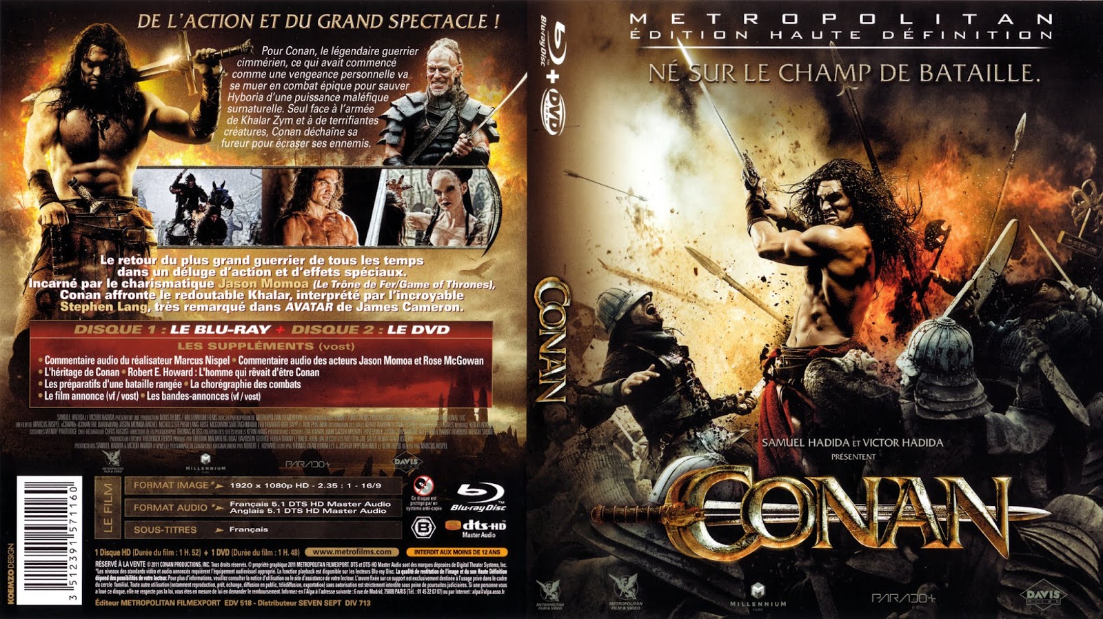 BLU-RAY JAQUETTES BLU-RAY: Conan