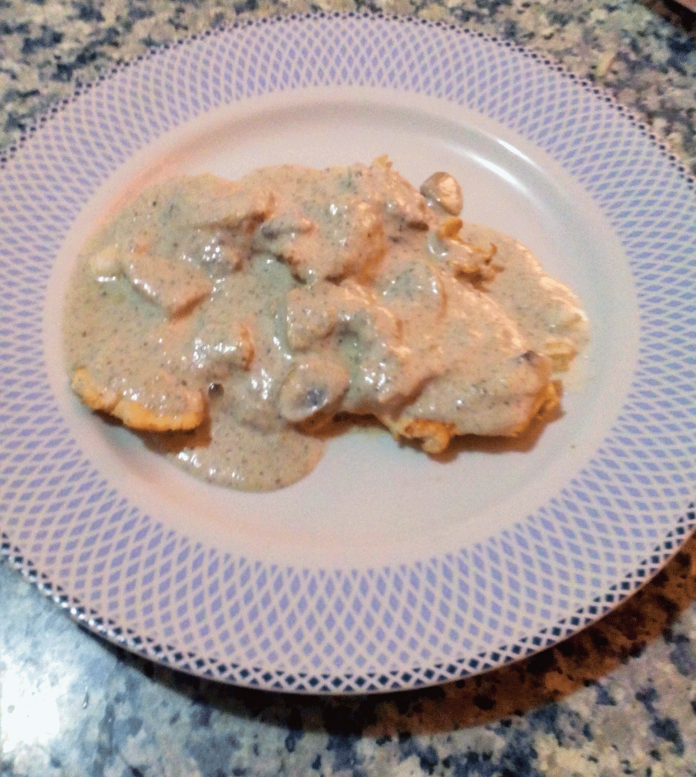 pollo con crema de champiñones | Cocina