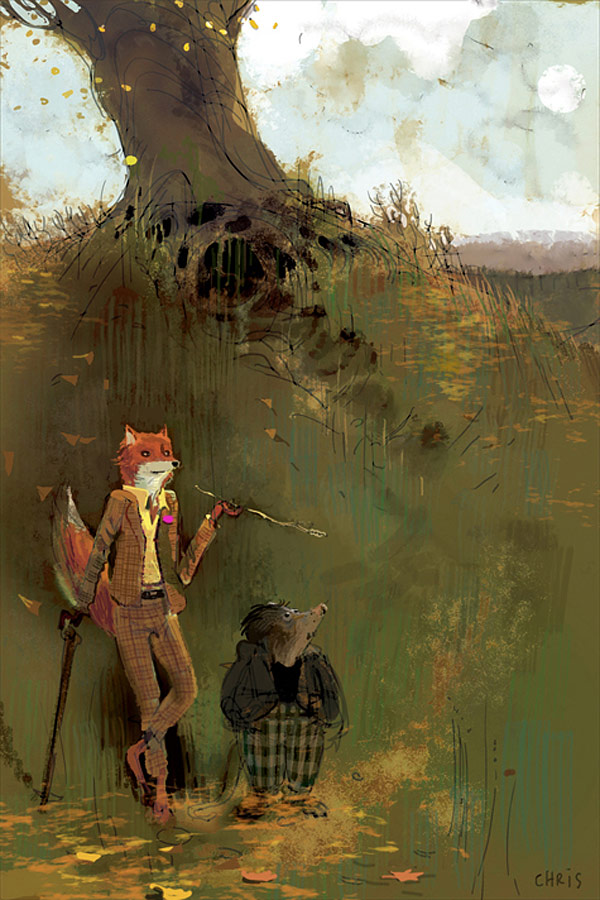 Living Lines Library: Fantastic Mr. Fox (2009) - Concept Art