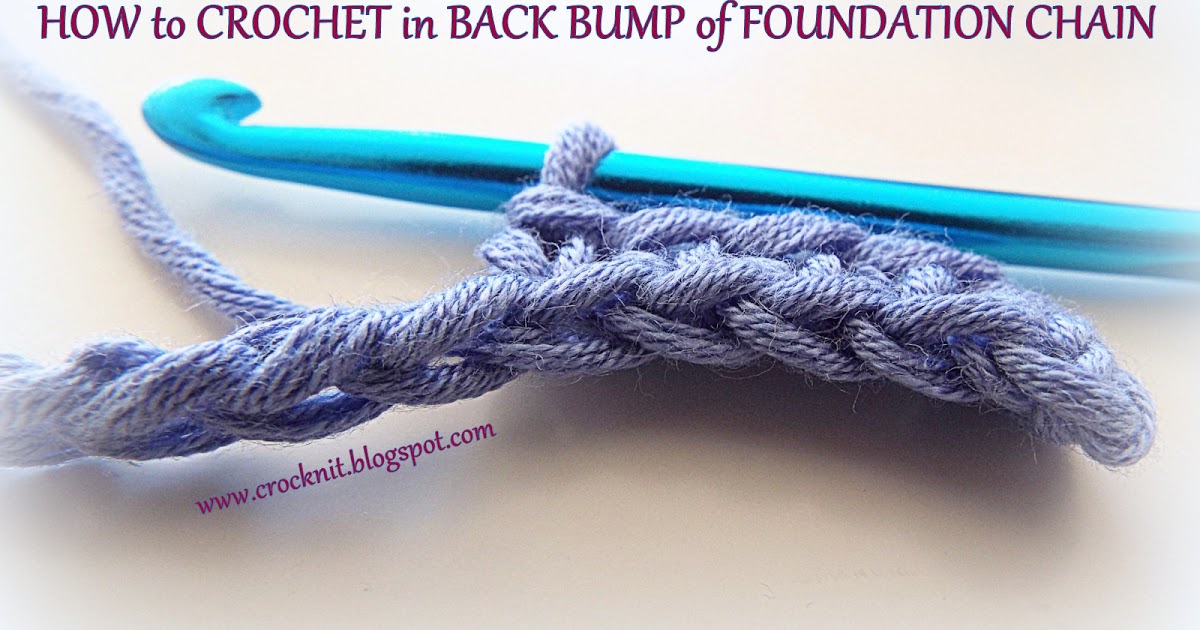 MICROCKNIT CREATIONS: How to Crochet in Back Bump Tutorial