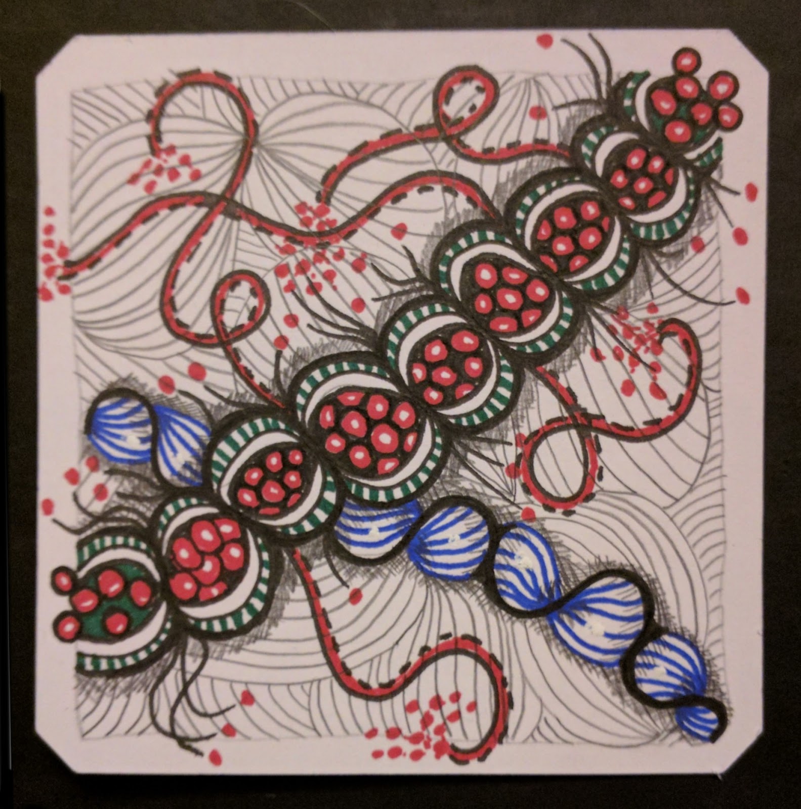 Tickled To Tangle: "It's a String Thing" #232 Tiles