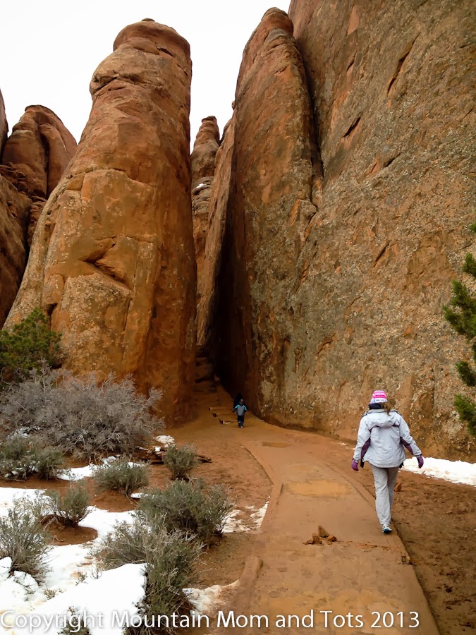 Sand Dune Arch, Arches National Park, Utah - Mountain Mom and Tots