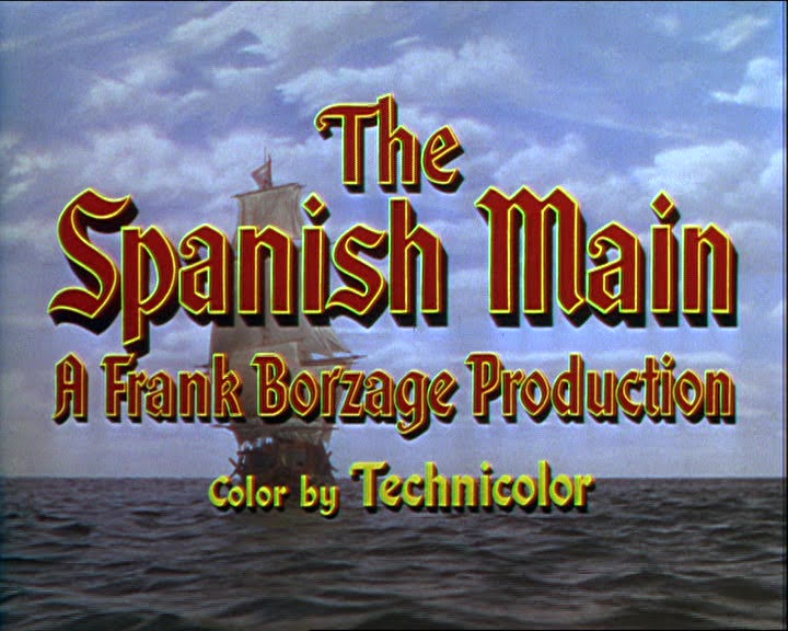 model ships in the cinema: The Spanish main 1945