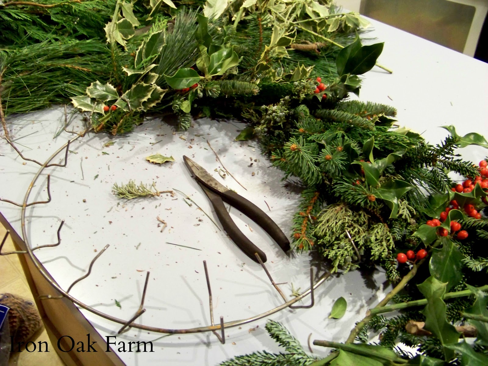 Iron Oak Farm: Wreath Making