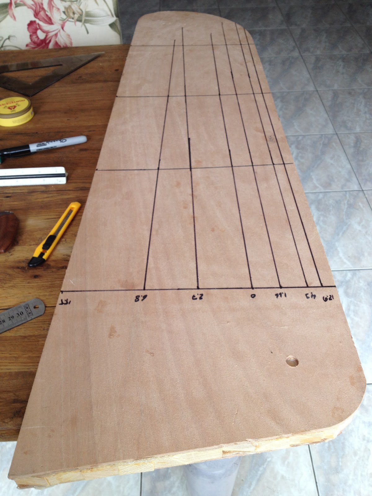 An empty garage....: Centerboard profile