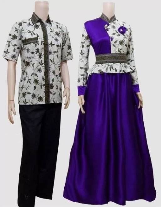 10 Model Baju Batik Sarimbit Modern Terbaru 2020