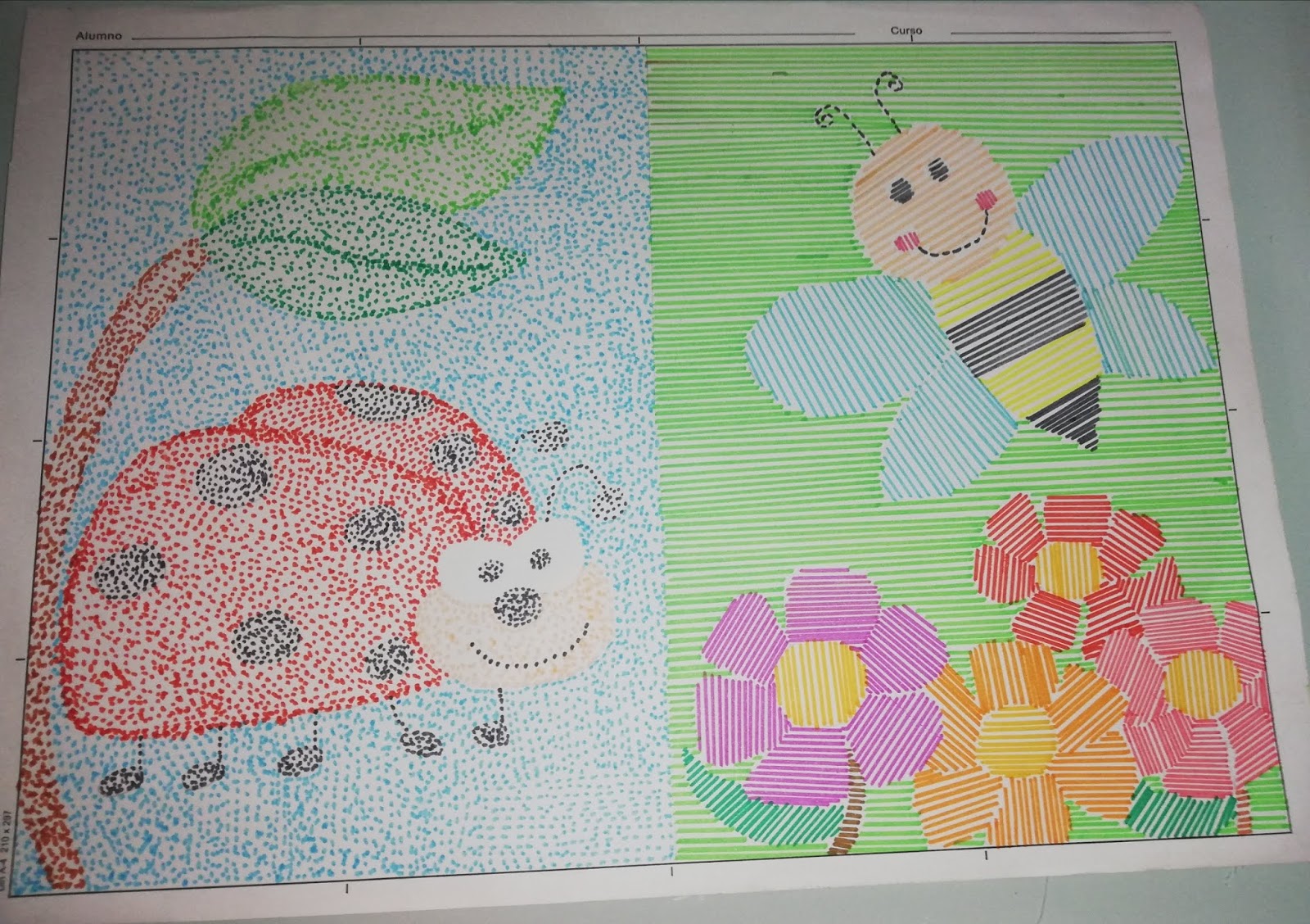 A de arte: puntos y lineas.