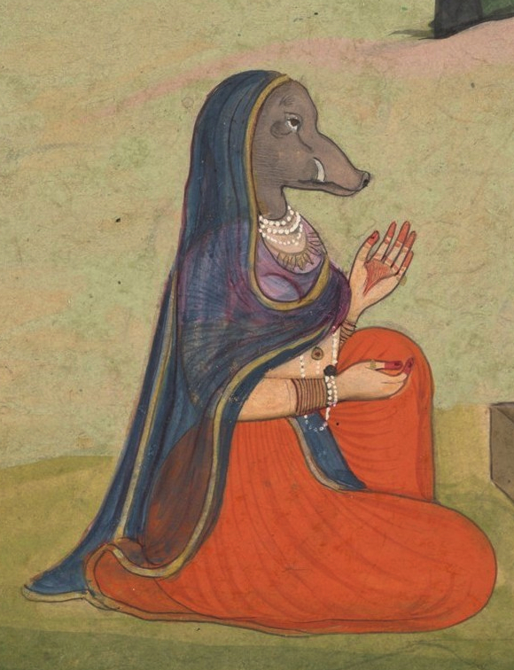 Indian Epics: Images and PDE Epics: Image: Queen Choladevi and the Sage ...