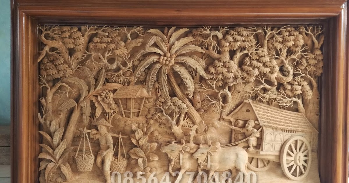 Ukiran Relief Pertanian Jepara - UKIR RELIEF 3 DIMENSI JEPARA